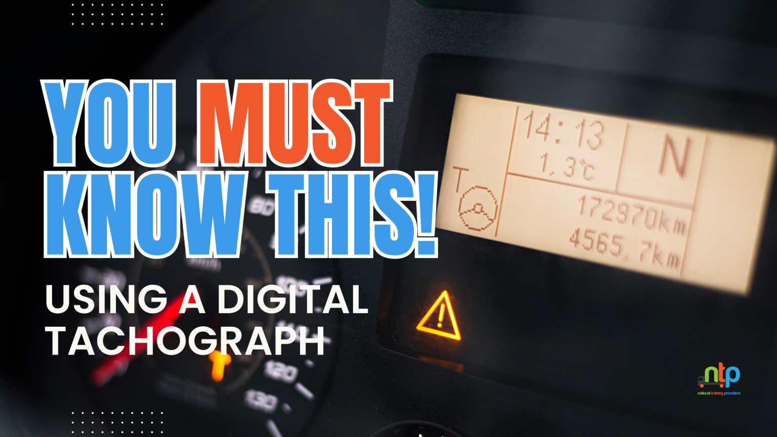 Why It's Essential To Know How To Use A Digital Tachograph Correctly